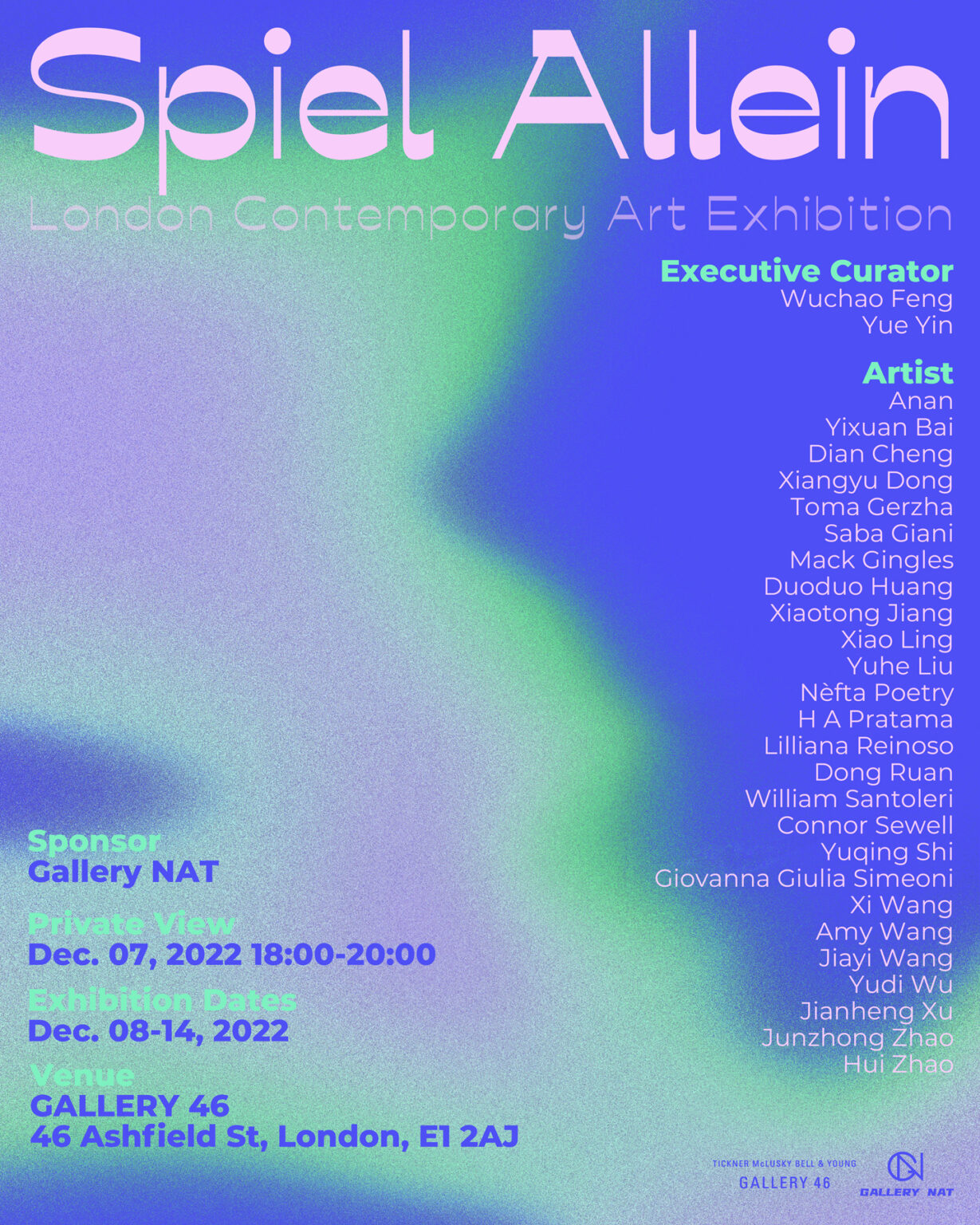 Spiel Allein 7th – 14th December 2022 Gallery NAT Curated by Wuchao ...